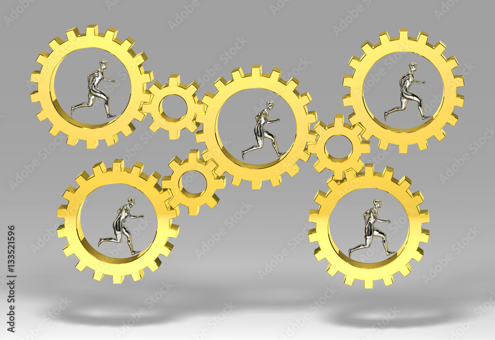 3D gear model Stock Illustration | Adobe Stock