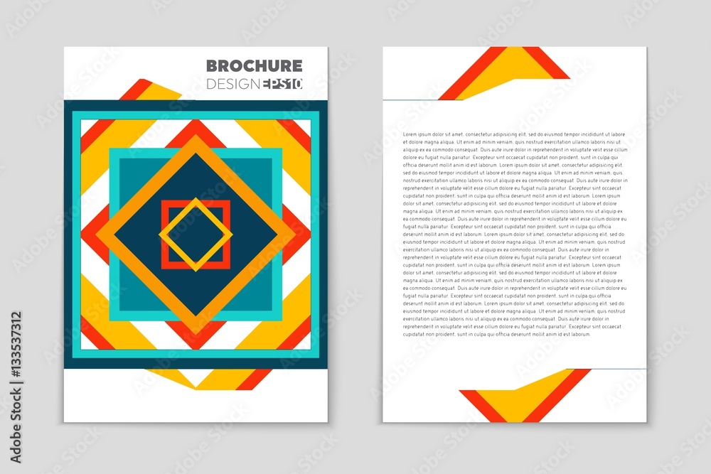 Abstract vector layout background set. For art template design, list ...