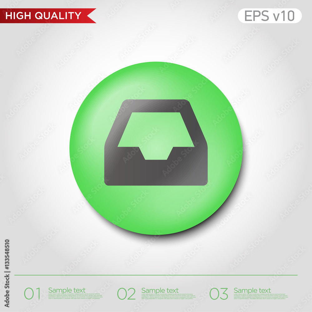 Colored icon or button of box symbol with background Stock Vector ...