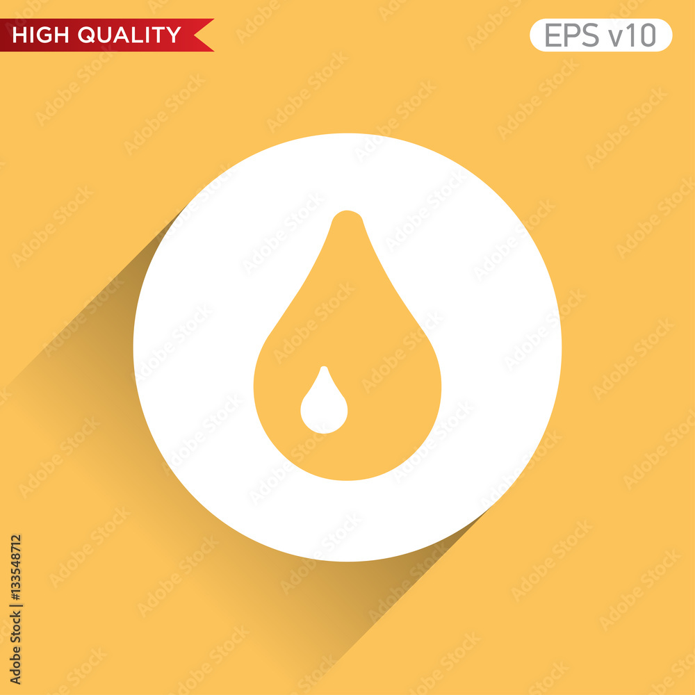 Colored icon or button of water drop symbol with background Stock ...