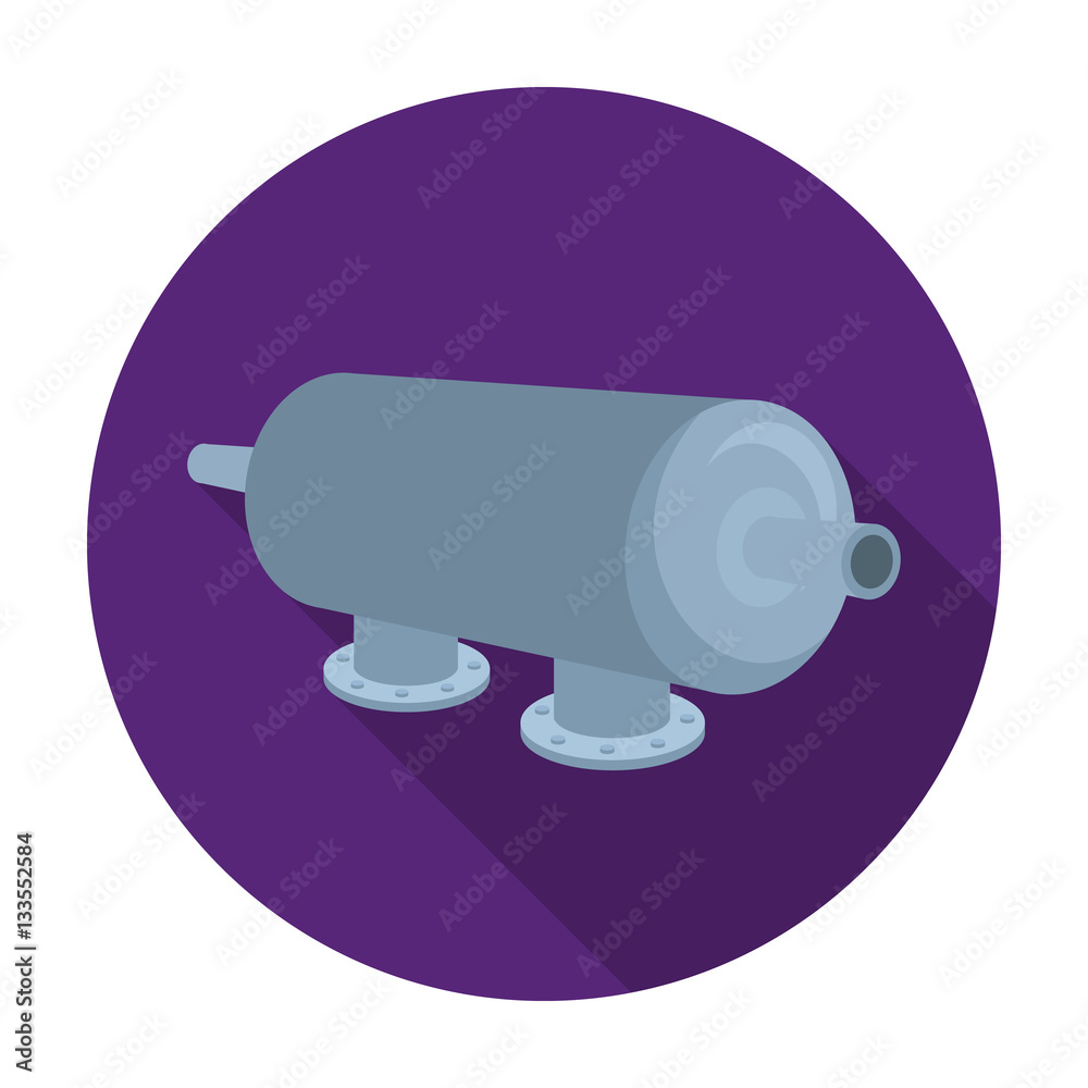 Water filter machine icon in flat style isolated on white background ...