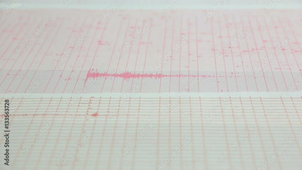 Stockvideo Seismological device for measuring earthquakes ...