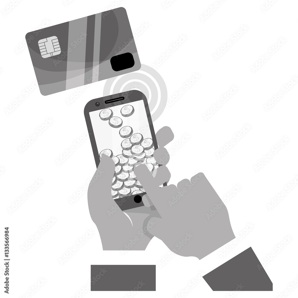 digital payment economy icon image vector illustration design Stock ...