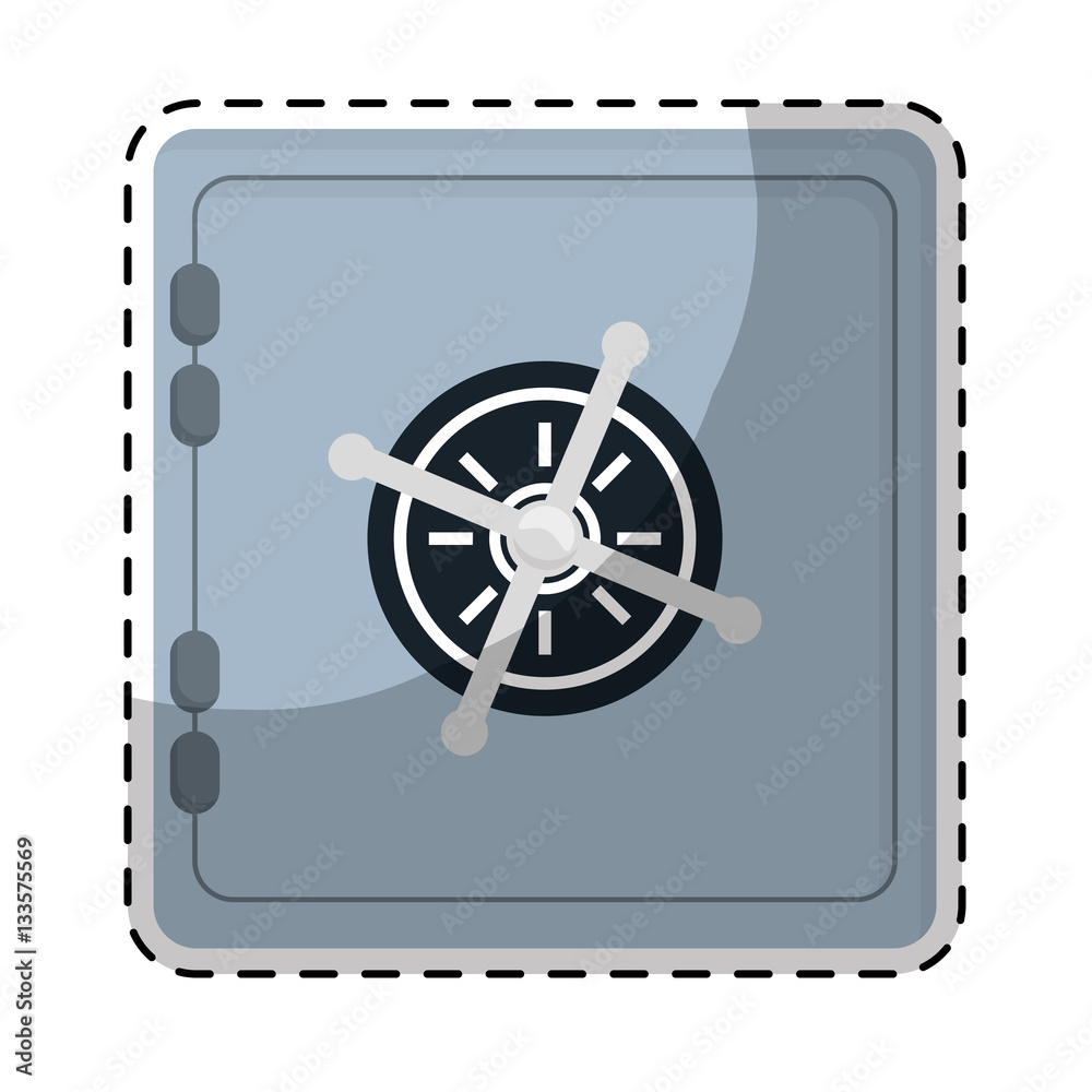 safe box security or safety related icons image sticker vector ...