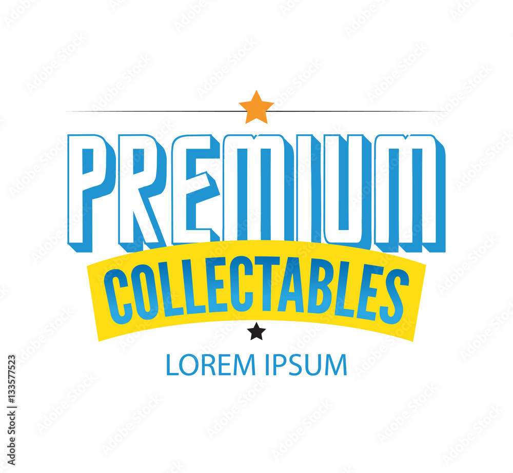 Premium Collectables Logo Design vector de Stock | Adobe Stock