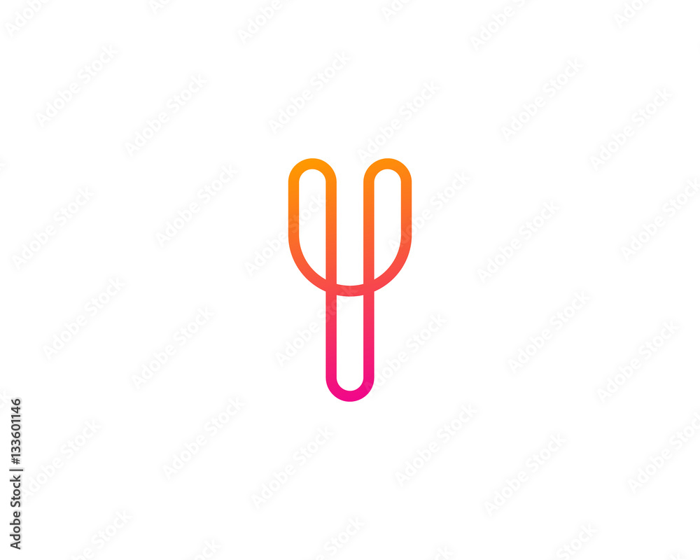 Initial Letter Y Infinity Line Logo Design Element Stock Vector | Adobe ...