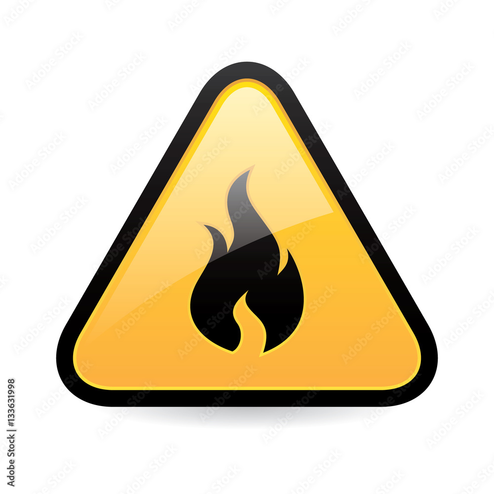 Vettoriale Stock Fire Hazard Icon | Adobe Stock