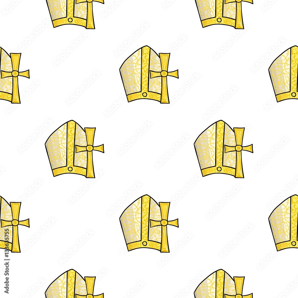 Vatican patterns icon in cartoon style isolated on white background ...