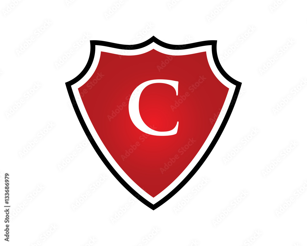 C Letter Shield Logo Stock Vector | Adobe Stock