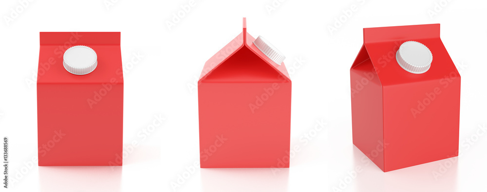 Blank carton liquid containe Stock Illustration | Adobe Stock