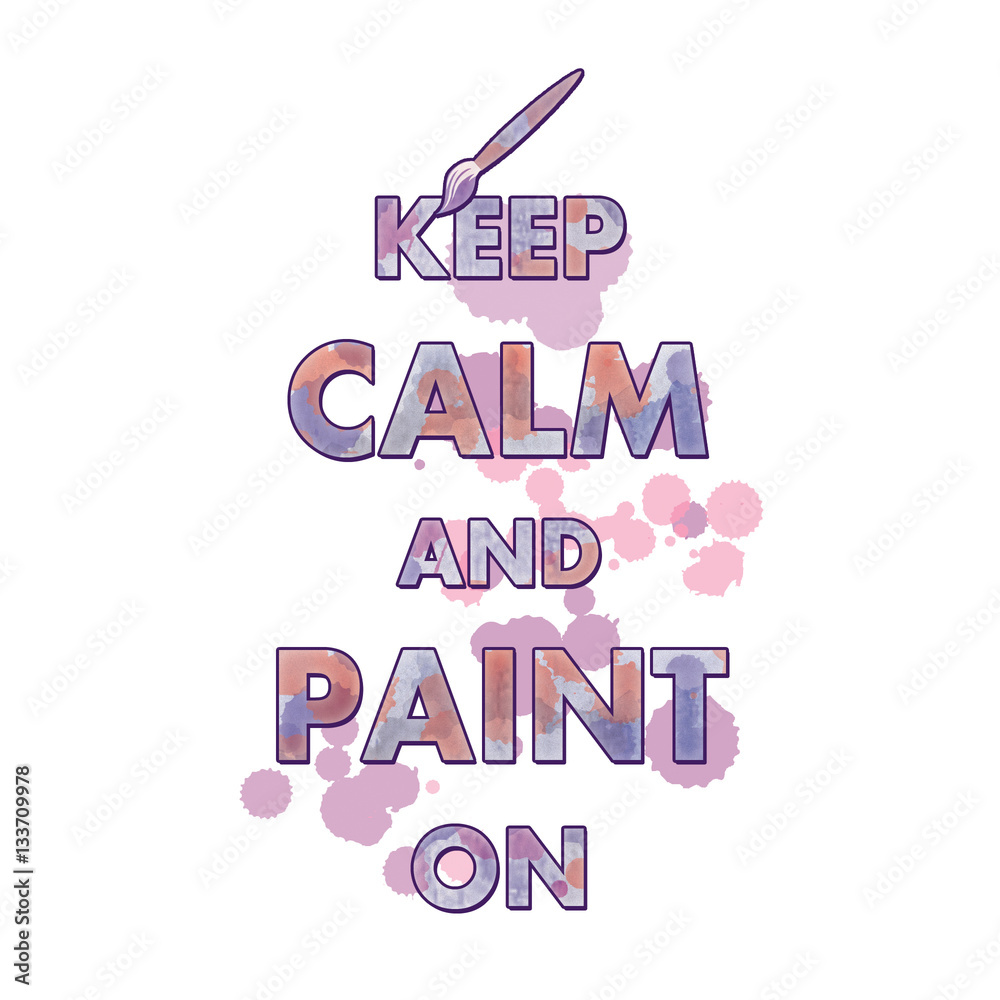Keep Calm And Sing On Purple