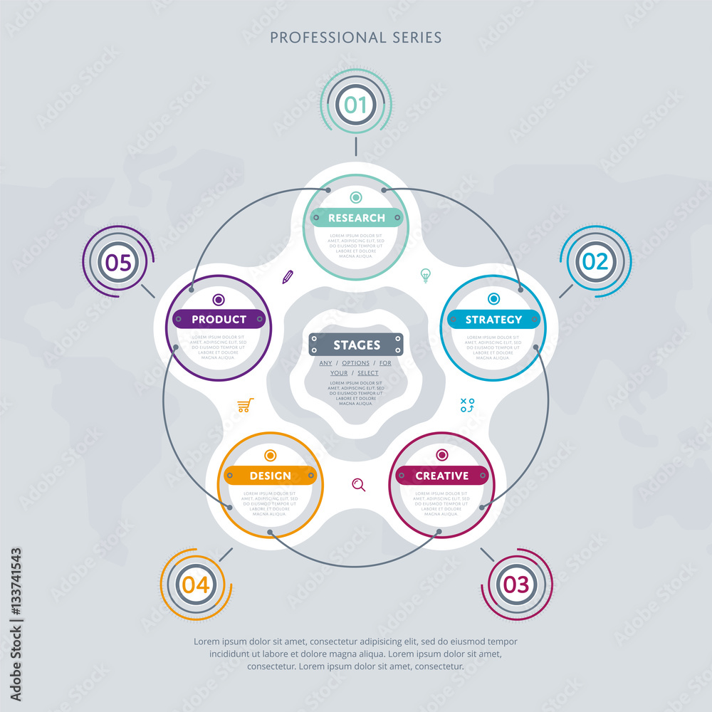 Business infographics concept vector illustration. Data visualization ...