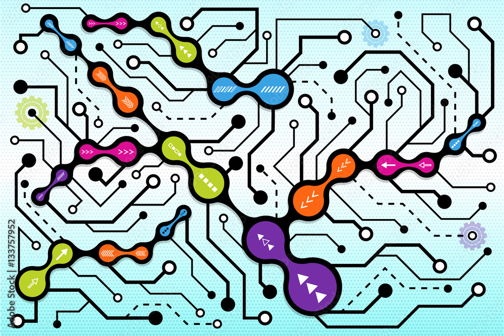 Circuit communication technology background. Stock Vector | Adobe Stock