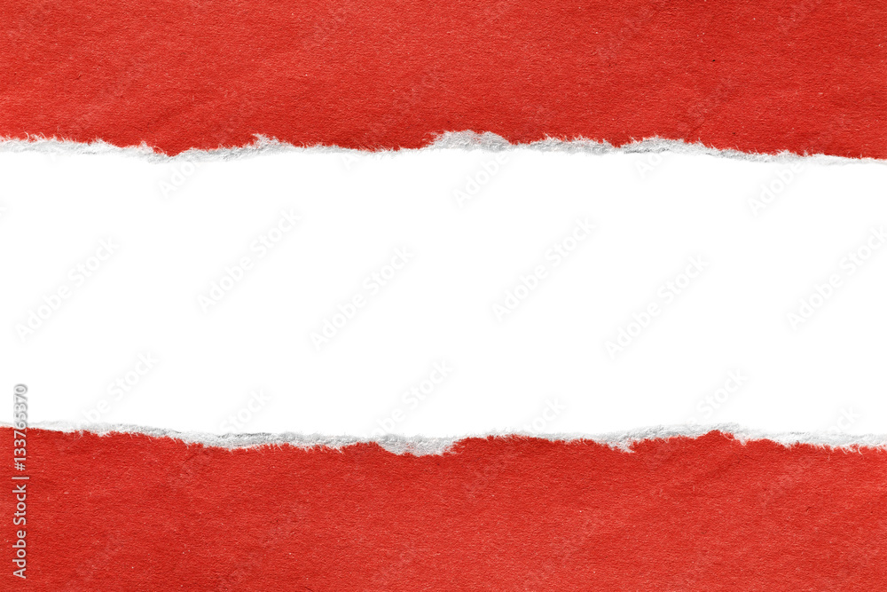 Torn red paper Stock Photo | Adobe Stock