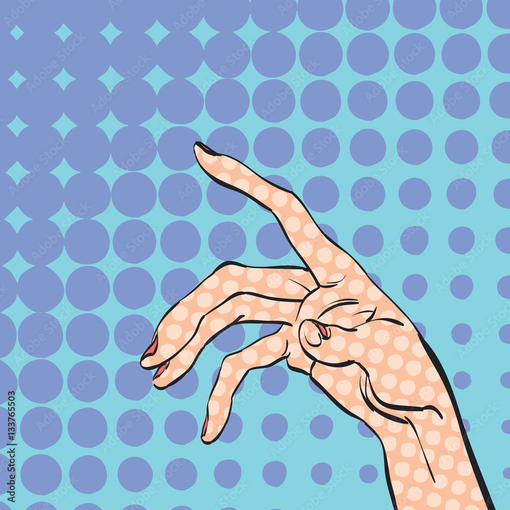 Women;s hand asking for Stock Illustration | Adobe Stock