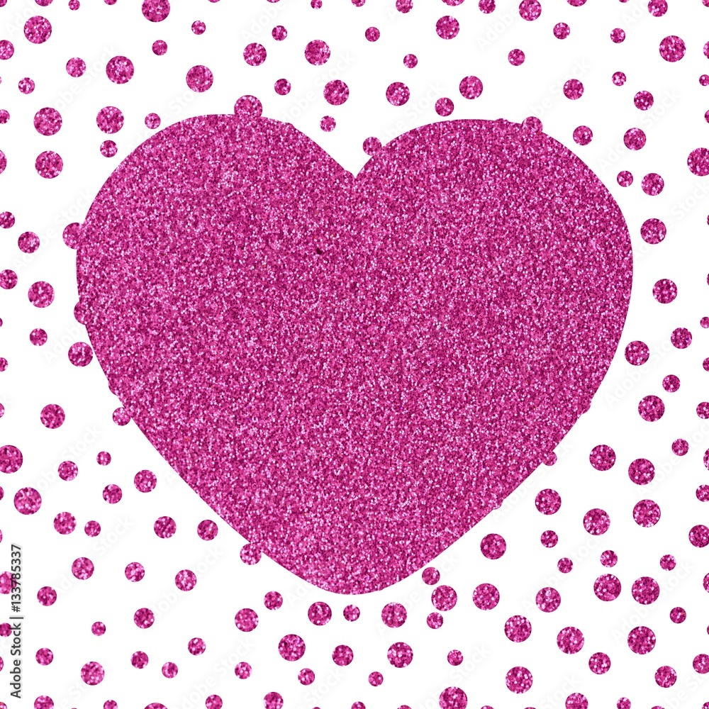 Shining glittery background with chaotic dots of different sizes and ...