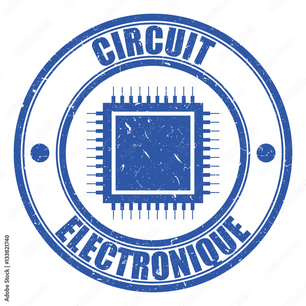 Logo circuit électronique. Stock Vector | Adobe Stock