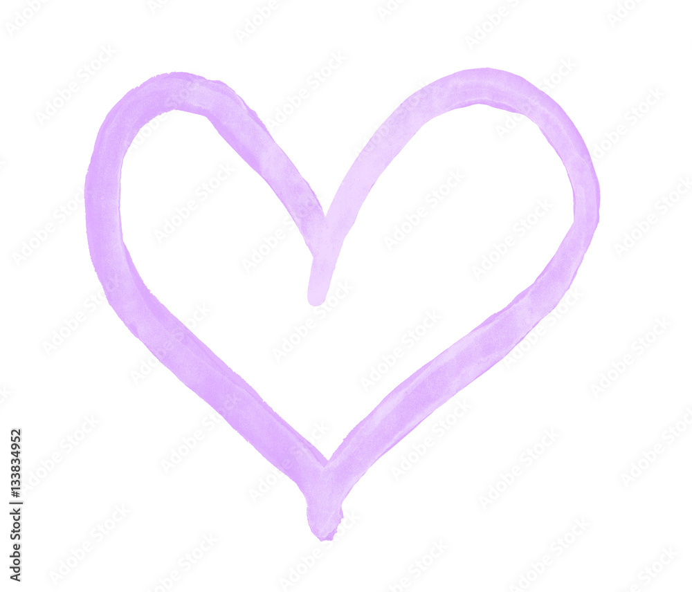 Purple Heart Outline
