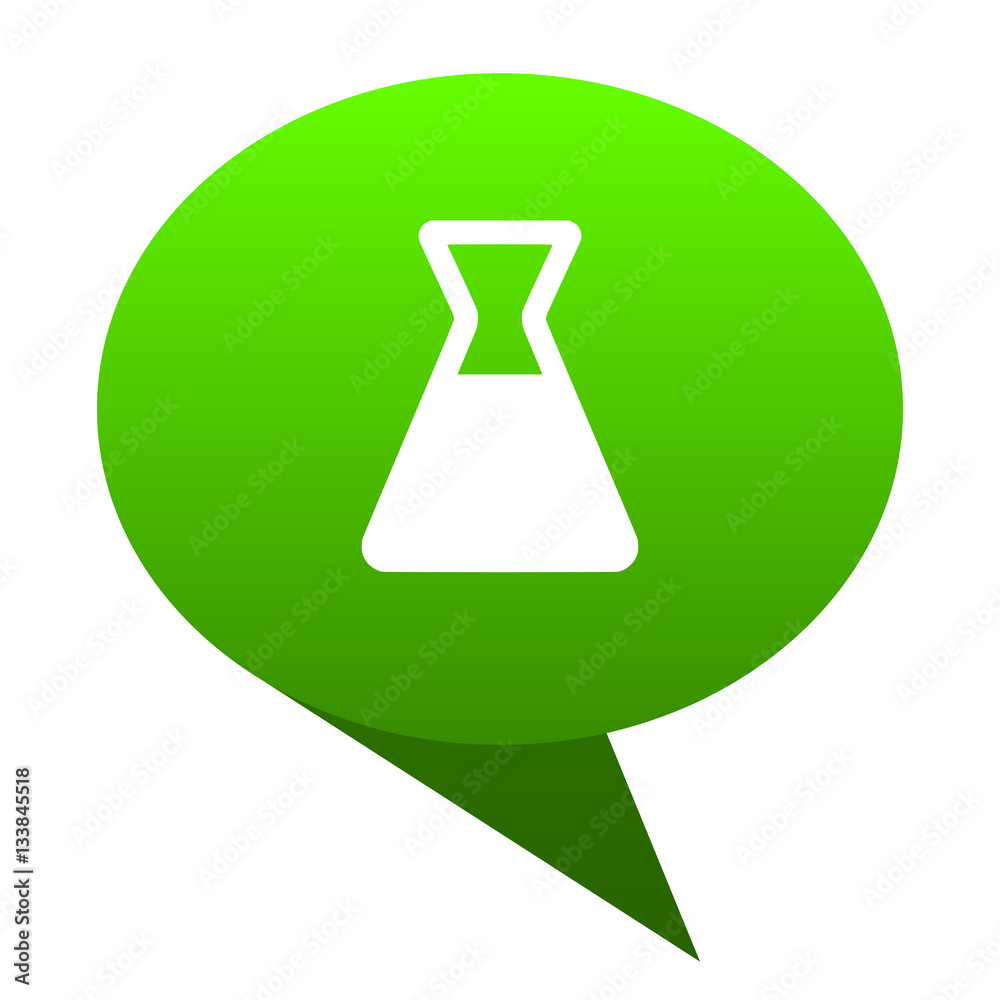 laboratory green bubble icon ilustração do Stock | Adobe Stock