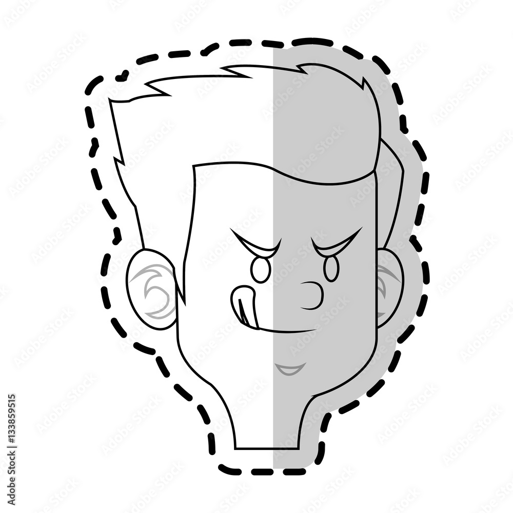 boy cartoon icon over white background. vector illustration Stock ...