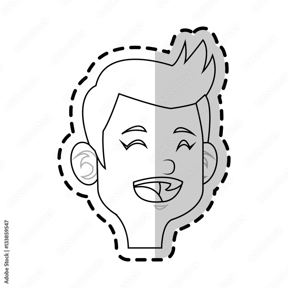 boy cartoon icon over white background. vector illustration Stock ...