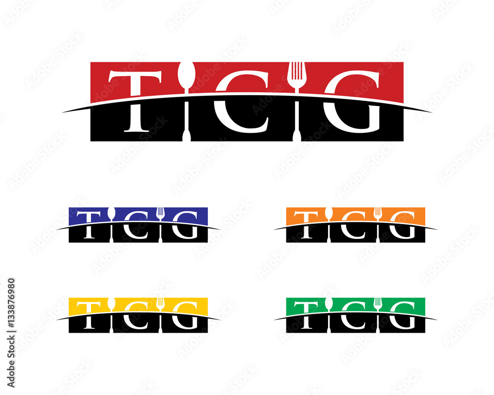 TCG Letter Chef Logo Stock Vector | Adobe Stock