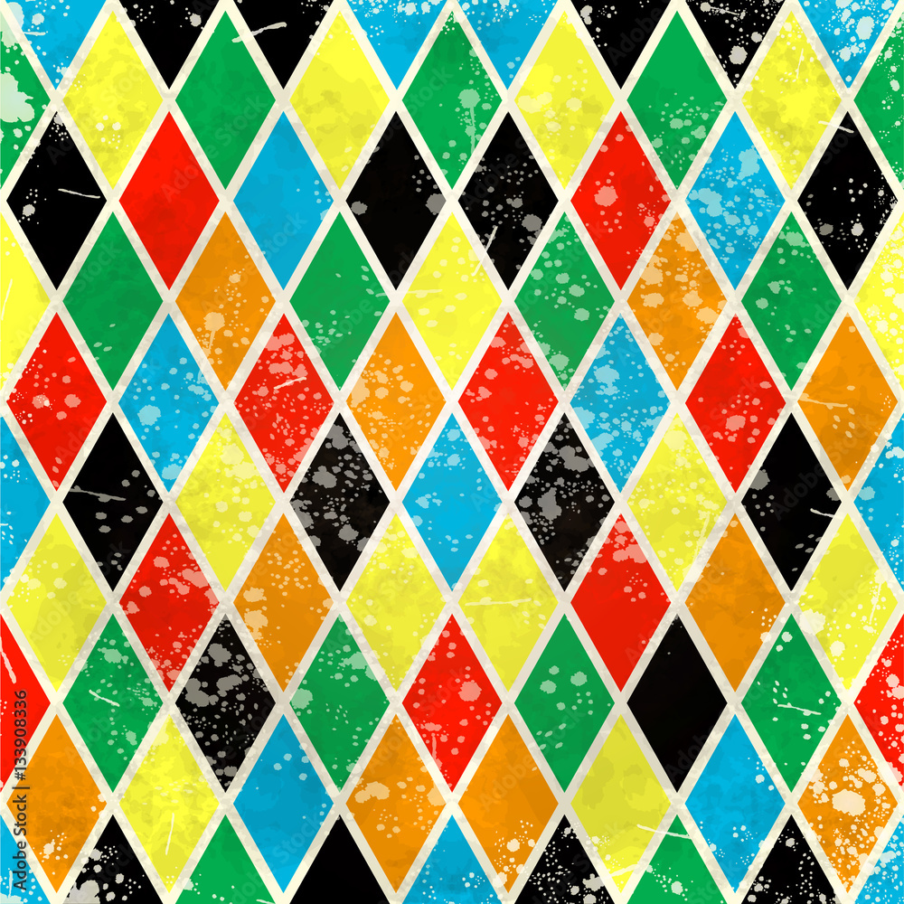 Poster Harlequin vintage background – Wall Art | UkPosters