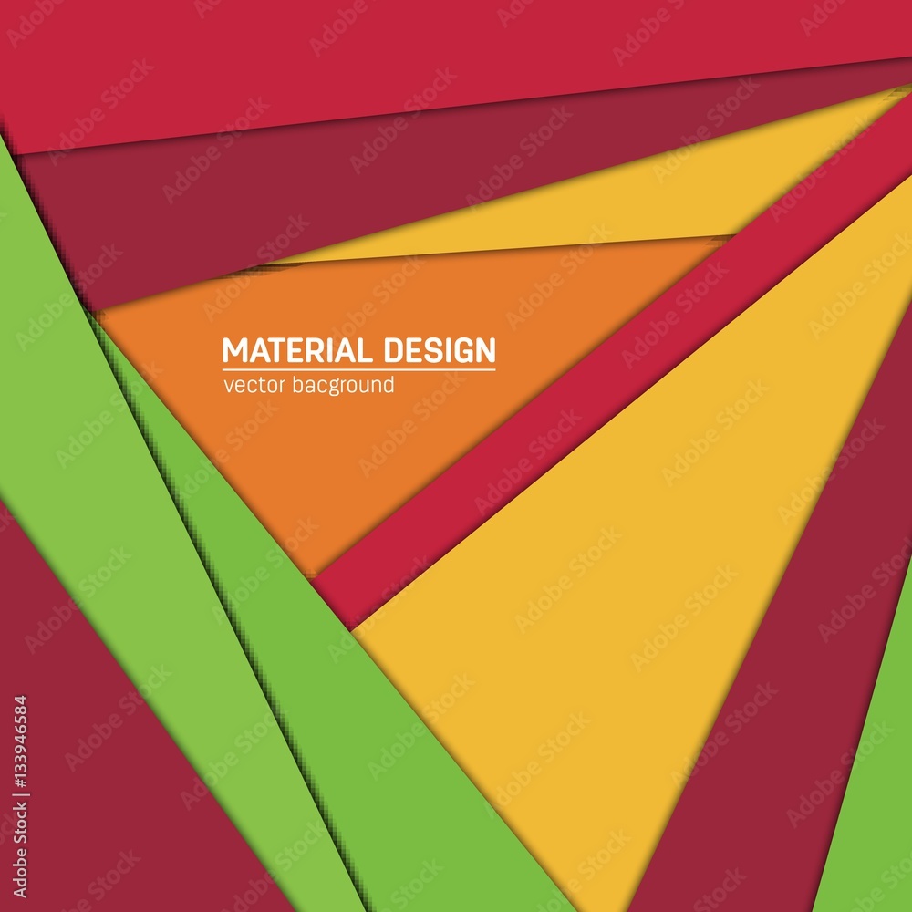 Vector material design background. Abstract creative concept layout ...
