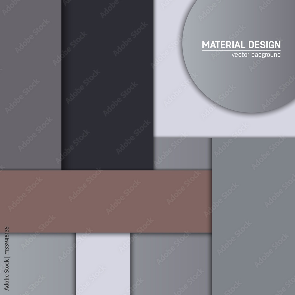 Vector material design background. Abstract creative concept layout ...