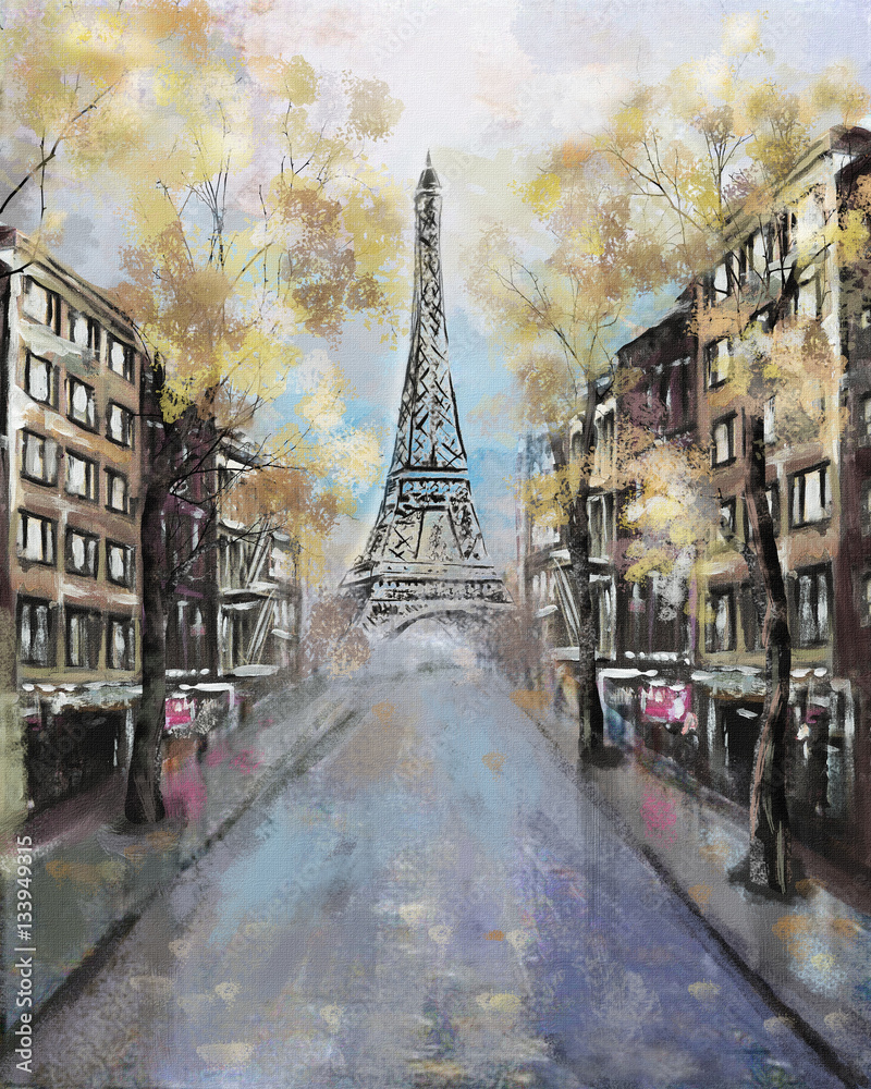 Paris Drawing Wallpaper
