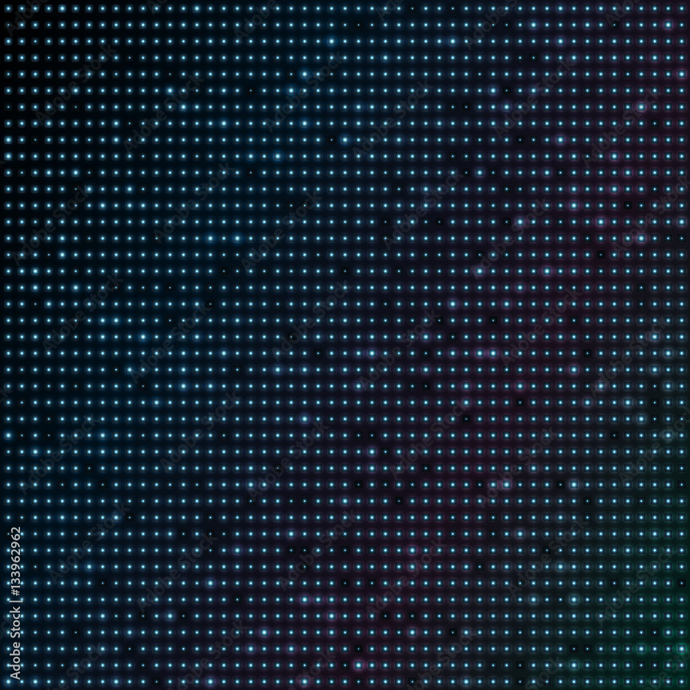 Abstract blue color neon dots, dotted technology background. Glowing ...