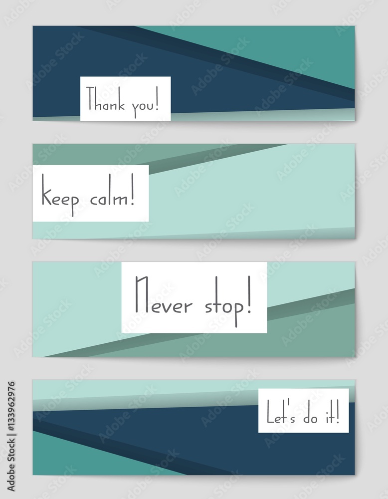 Abstract vector layout background set. For art template design, list ...