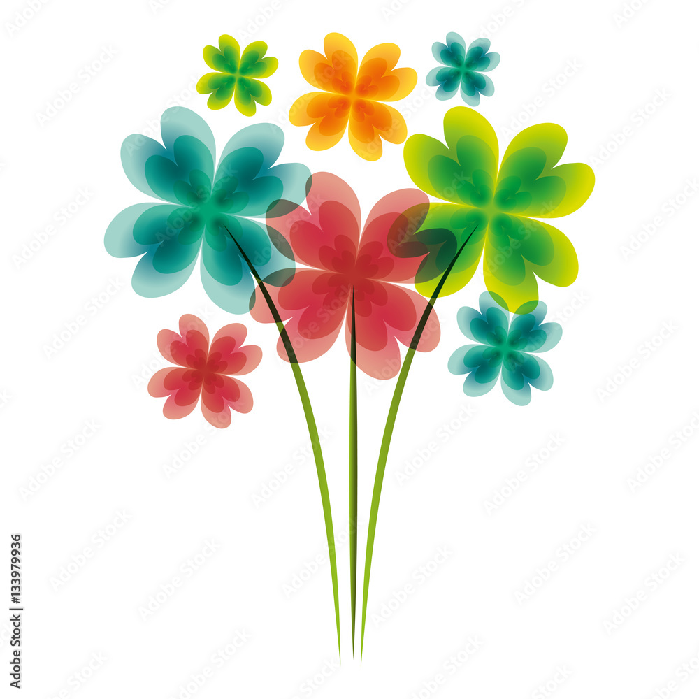 cute flower decorative icon vector illustration design Stock Vector ...
