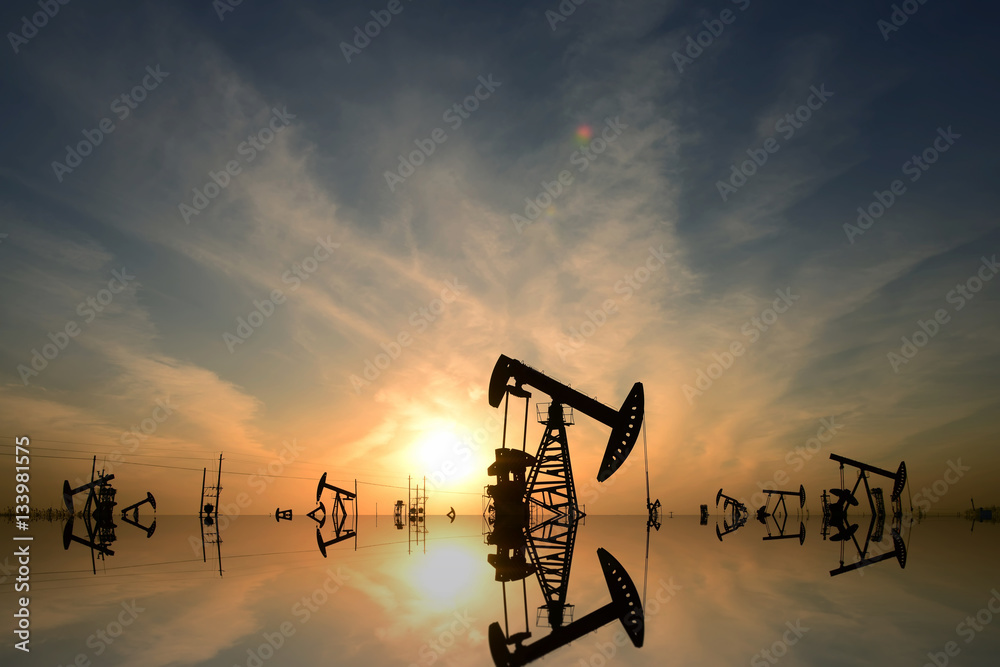 Pumping unit is working Stock Photo | Adobe Stock