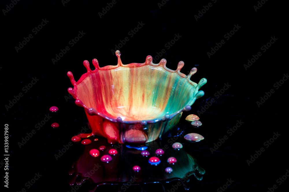 Liquid Art, the study of a liquid drop creating shapes from fluid ...