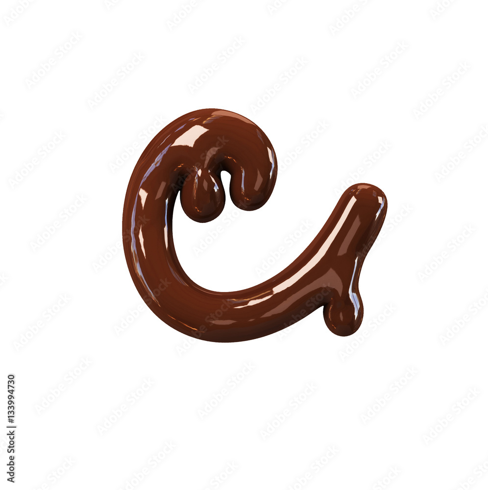 Delicious Leaky Cursive Alphabet Isolated on white Background ...