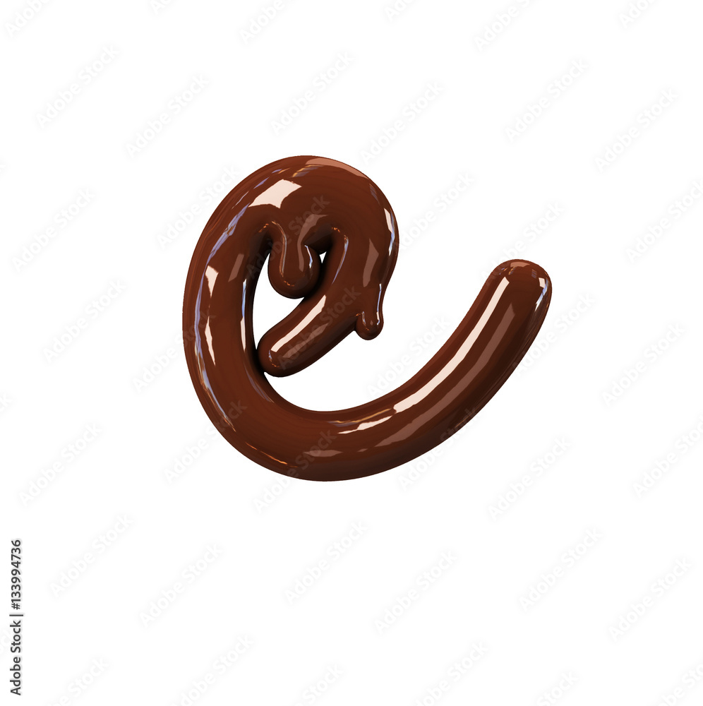 Delicious Leaky Cursive Alphabet Isolated on white Background ...