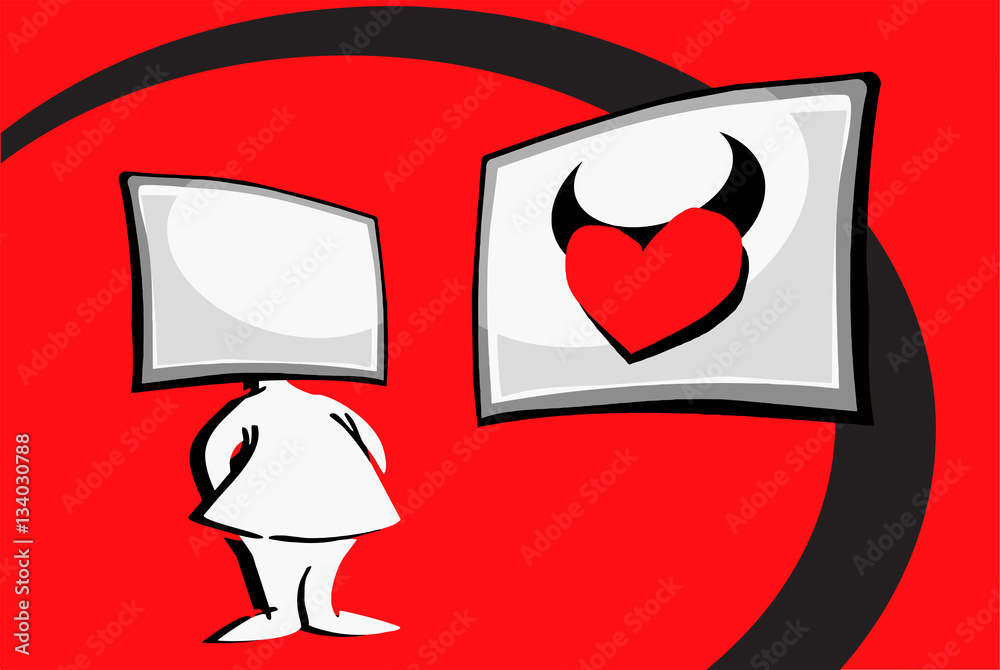 child abuse, pedophilia and computer Stock Vector | Adobe Stock