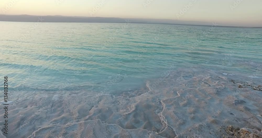 Dead Sea salt deposits stones white crystals Stock Video | Adobe Stock