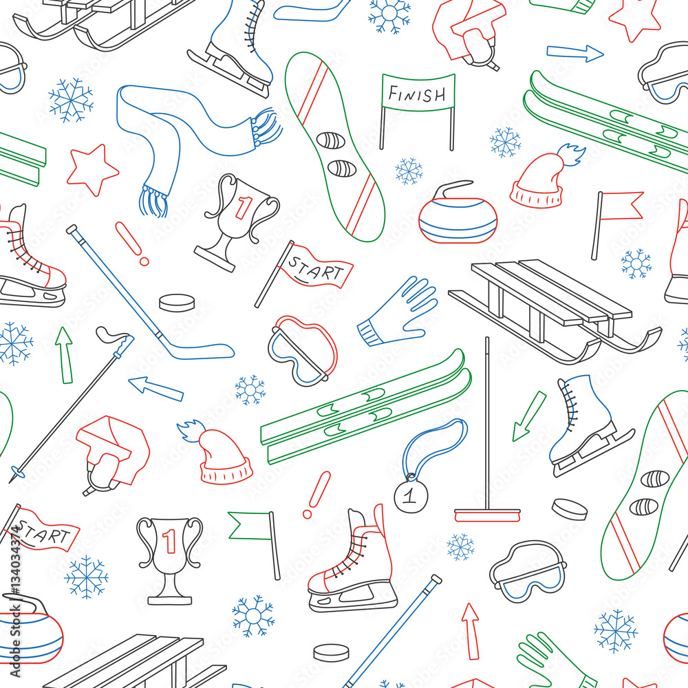 Winter Pattern Background