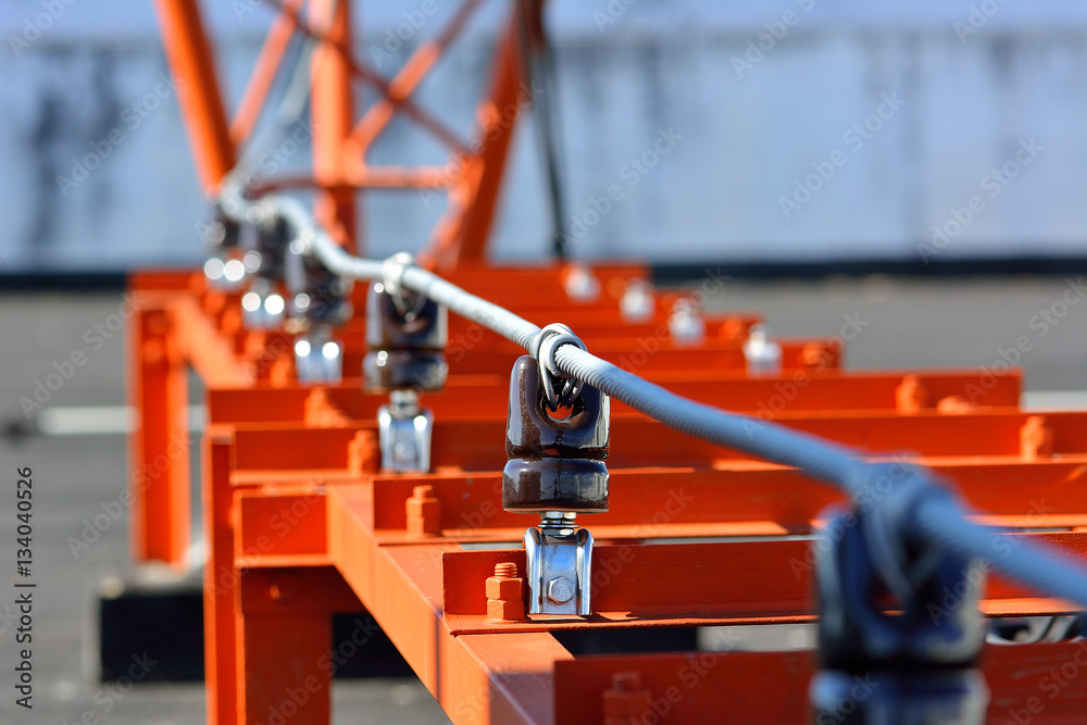 pin post insulator grounding system background Stock Photo | Adobe Stock
