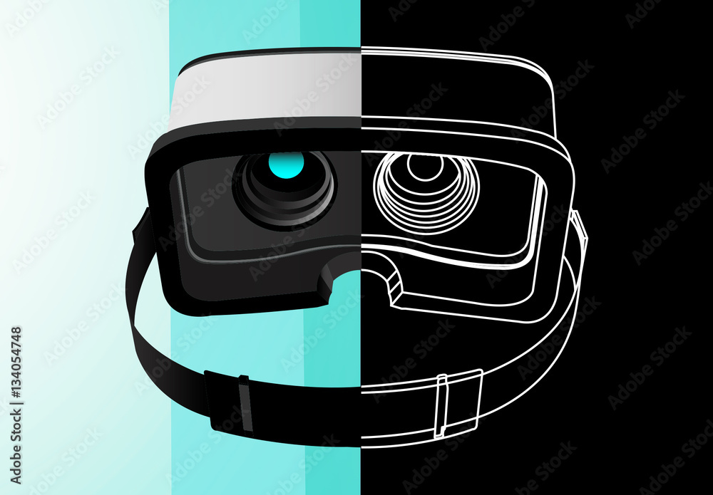 VR Headset Icon Set Stock Template | Adobe Stock