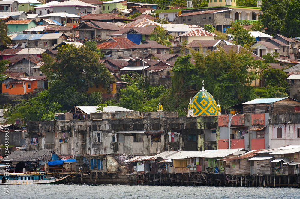 Ambon City, Indonesia. Ambon City on Ambon Island boasts excellent ...