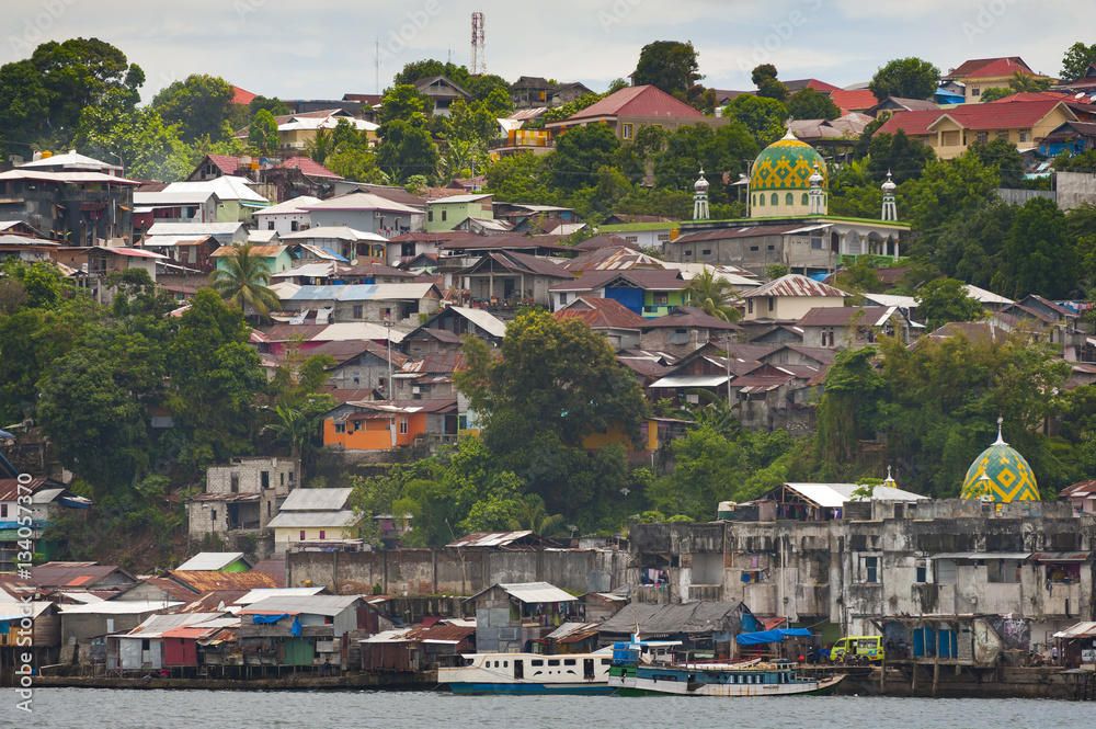 Ambon City, Indonesia. Ambon City on Ambon Island boasts excellent ...