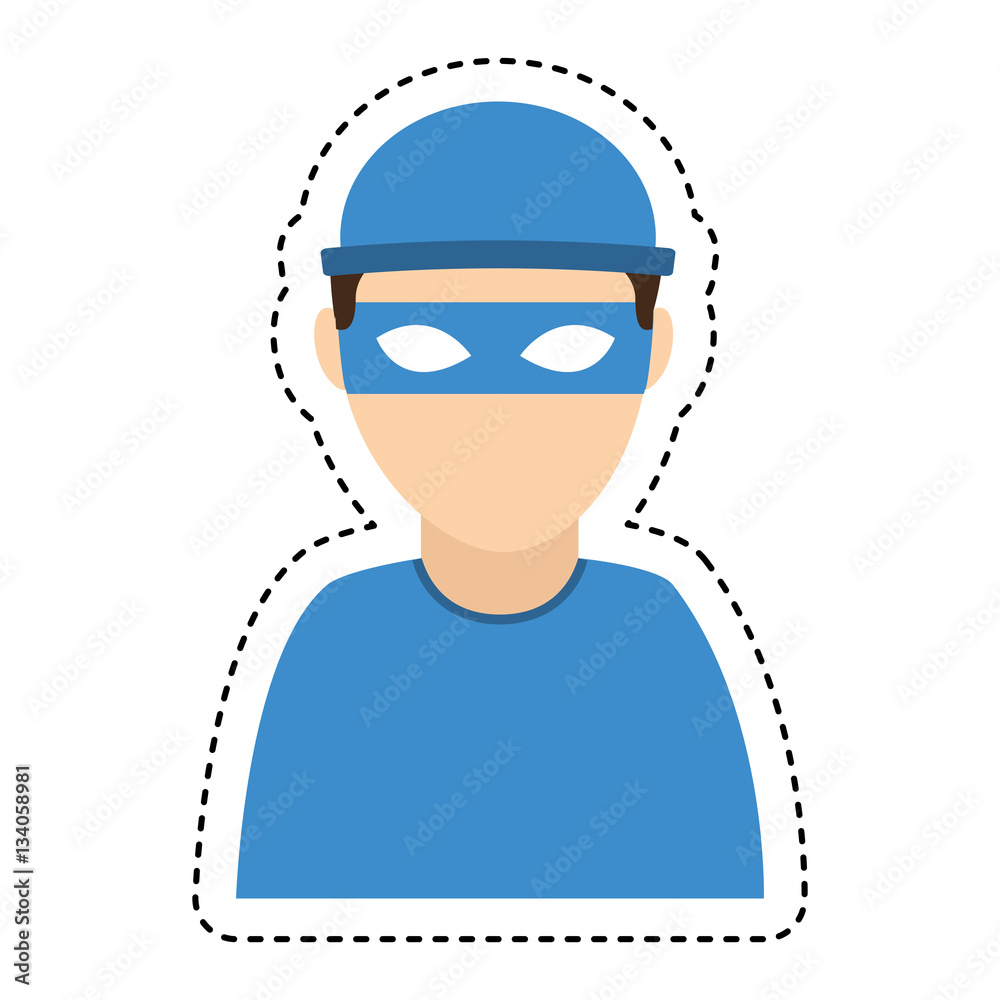 hacker avatar character isolated icon vector illustration design Stock ...