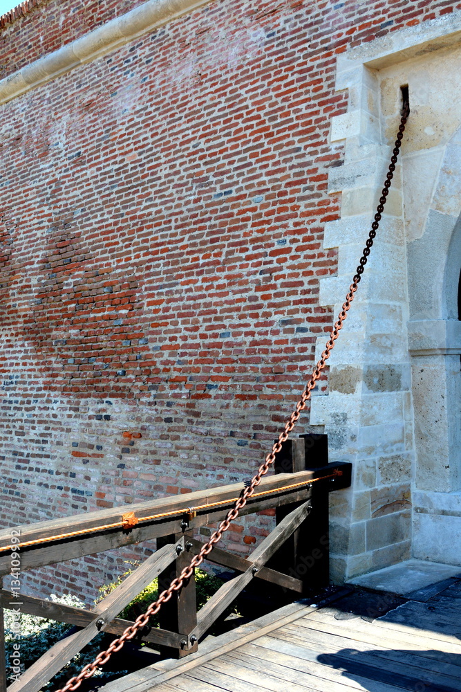 Medieval fortress Alba Iulia, Transylvania.The modern city is located ...