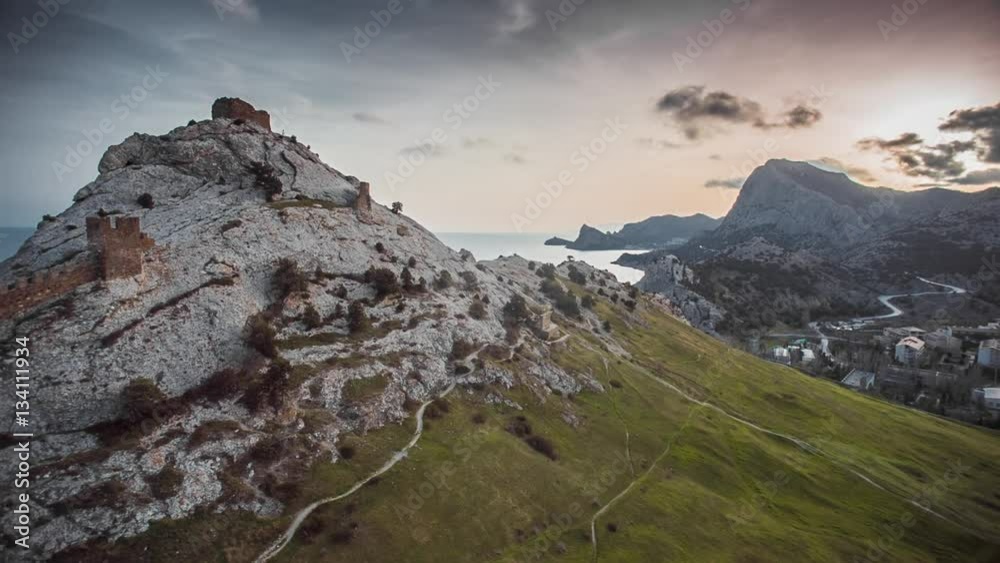 Ancient Turkish Fortress In Crimea Stock Video | Adobe Stock