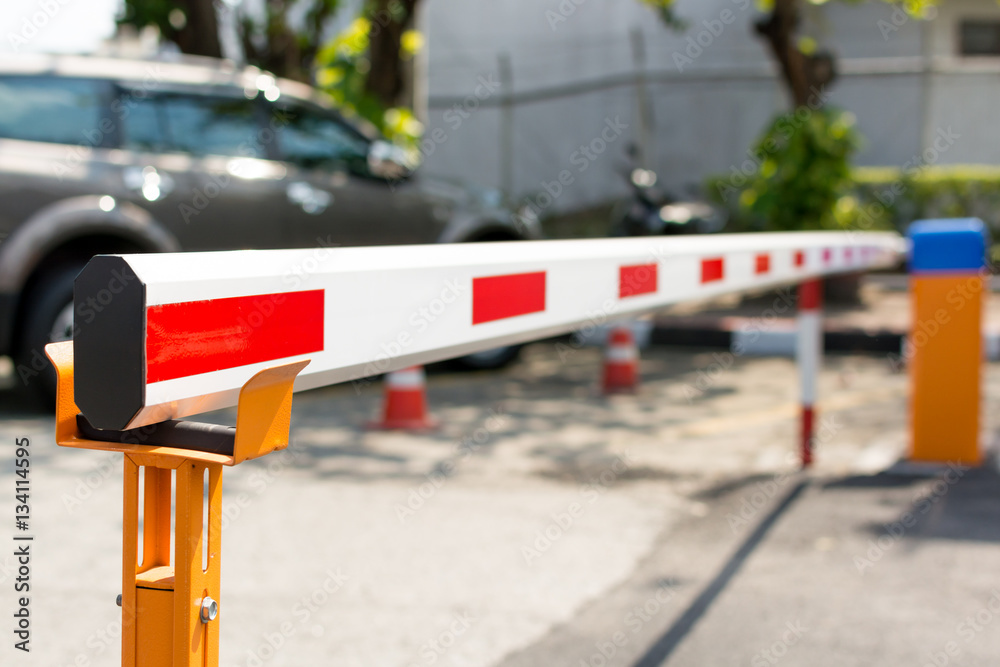 Barrier Gate Automatic system for security. Stock 写真 | Adobe Stock