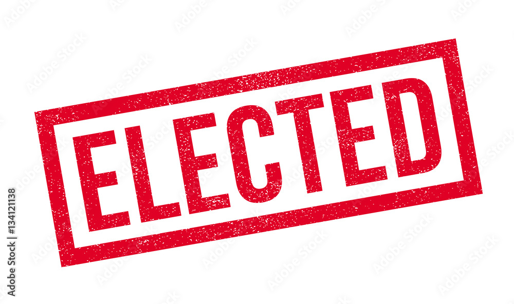 Elected rubber stamp. Grunge design with dust scratches. Effects can be ...