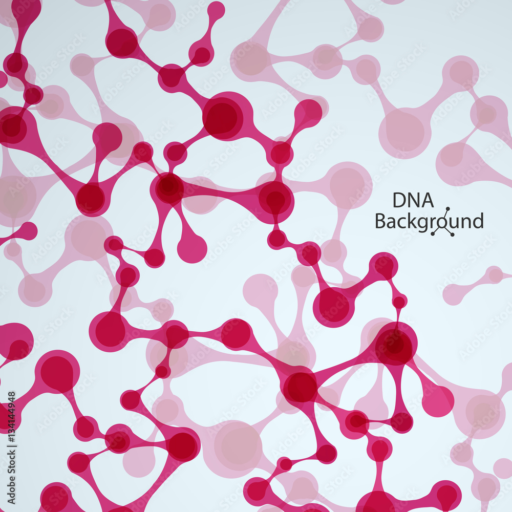 Abstract DNA background. Vector illustration. Beautiful structure of ...